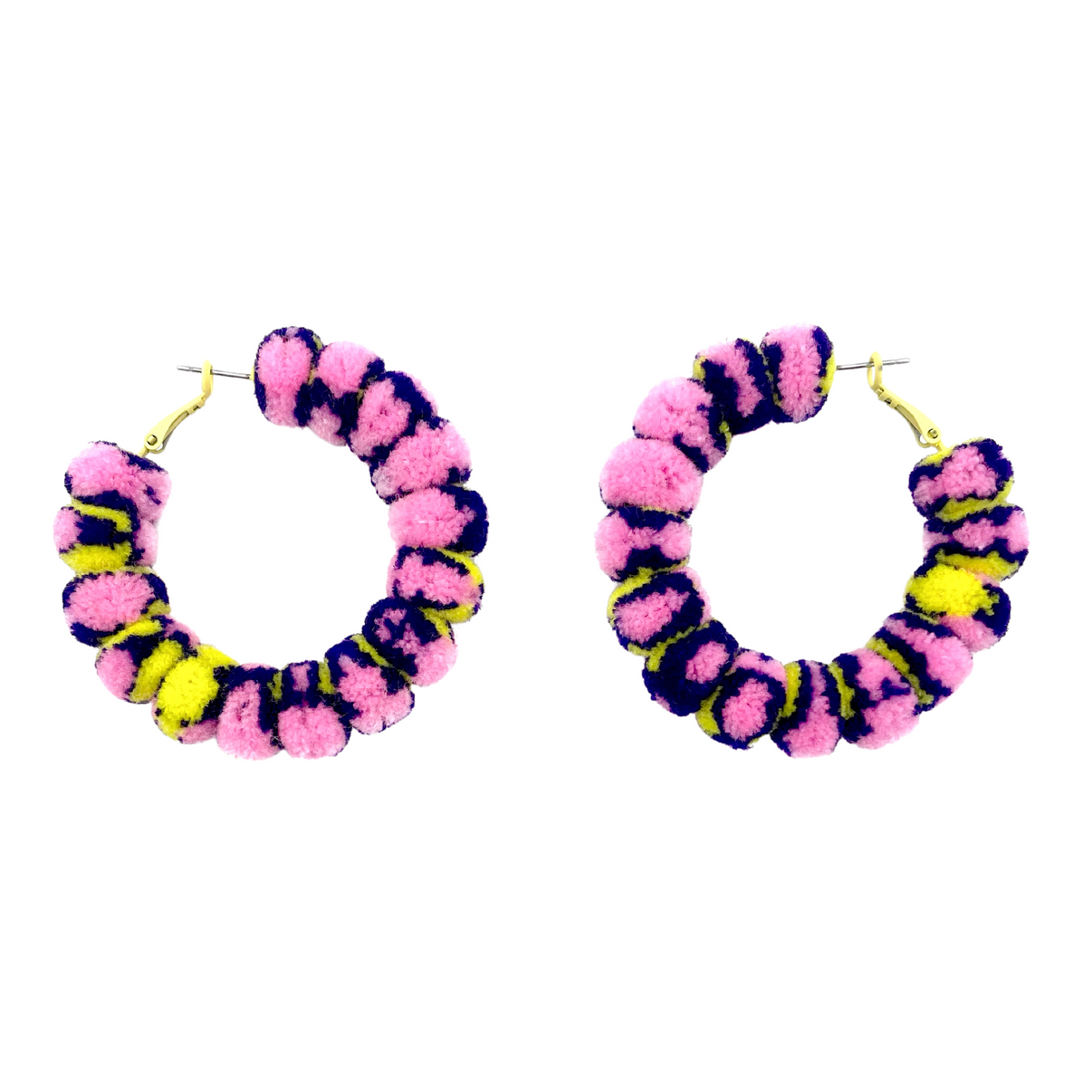 pom'd full painted hoops in orchid