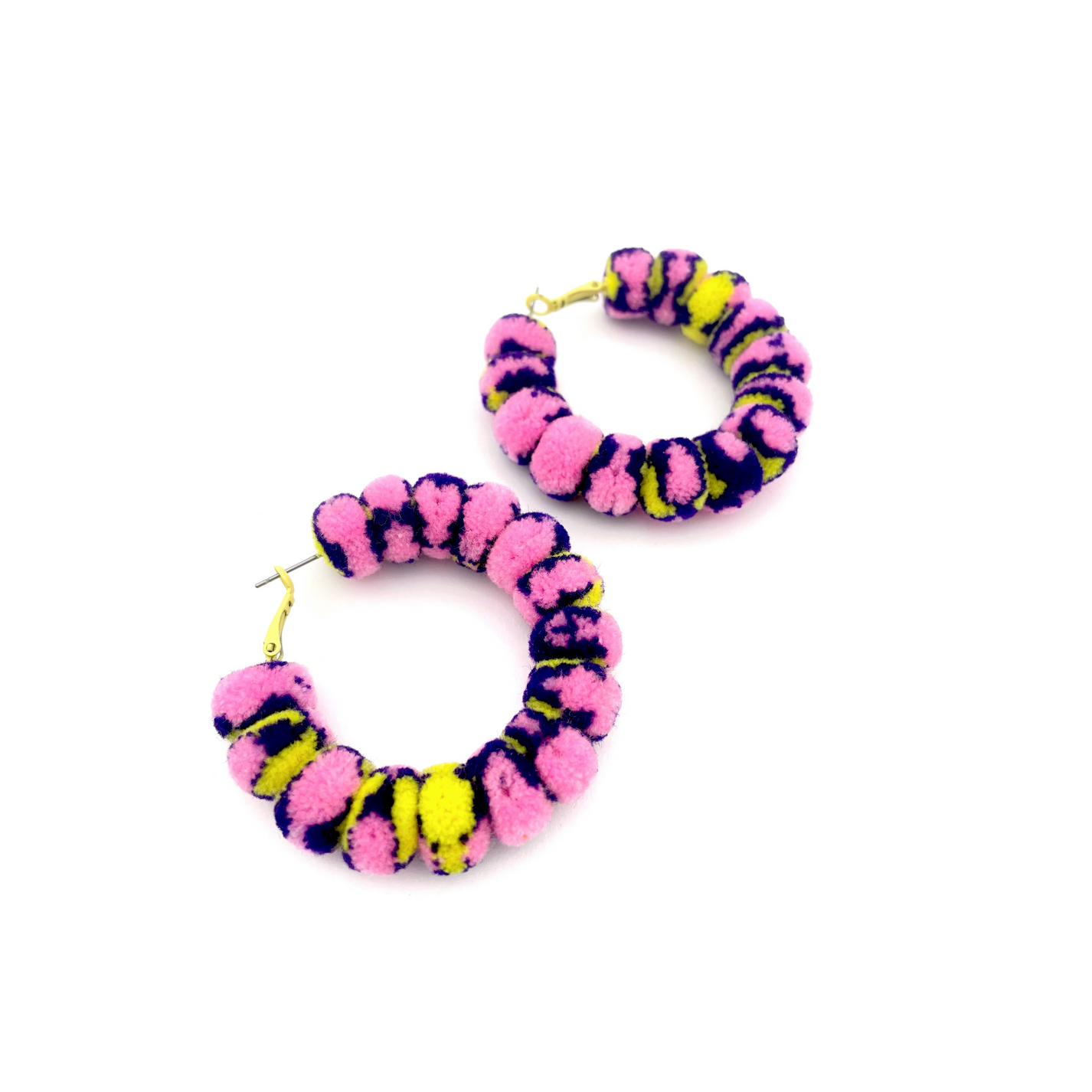 pom'd full painted hoops in orchid